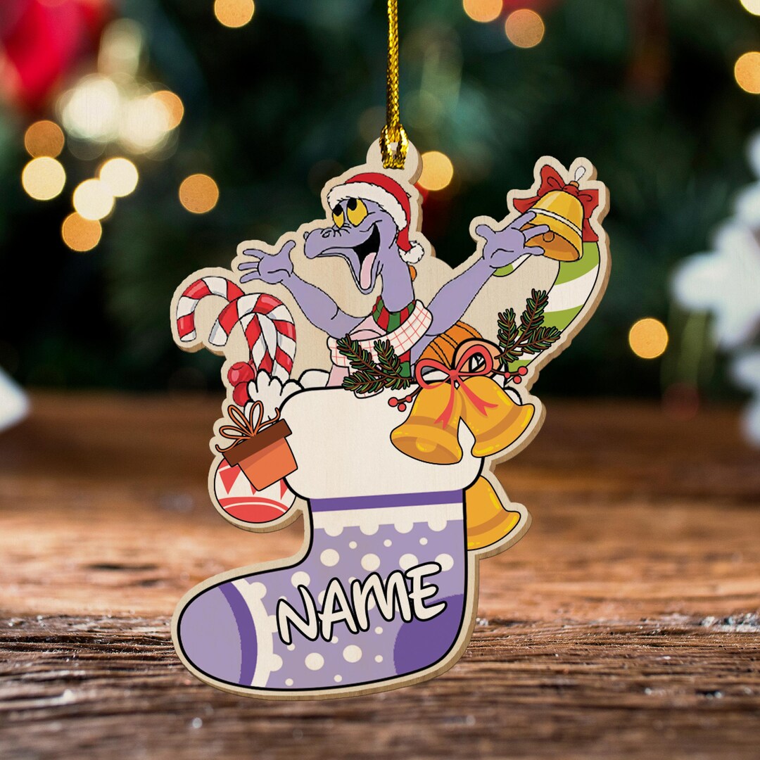 Personalized Figment Christmas Ornament, Custom Purple Mascot Dragon ...