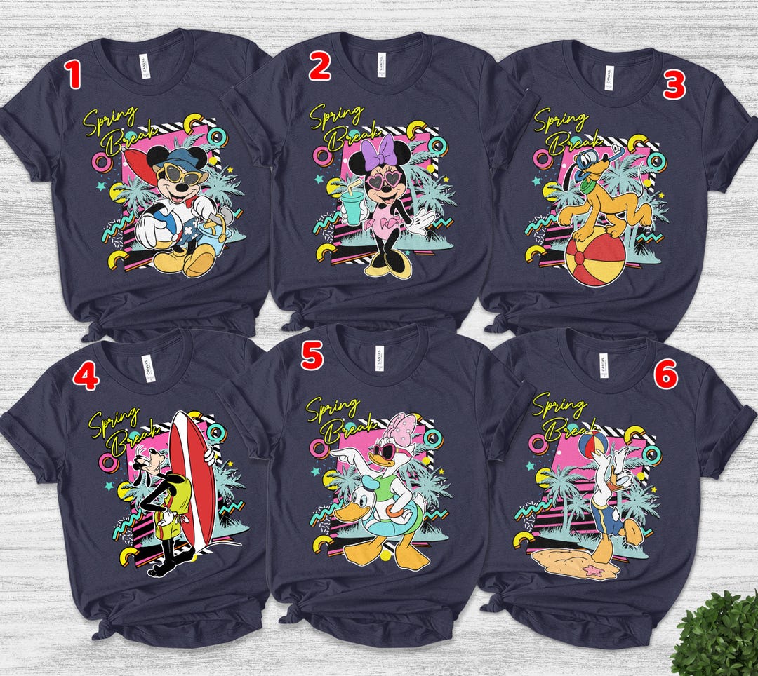 Retro 90s Mickey and Friends Disney Spring Break Shirt, Vintage Spring ...