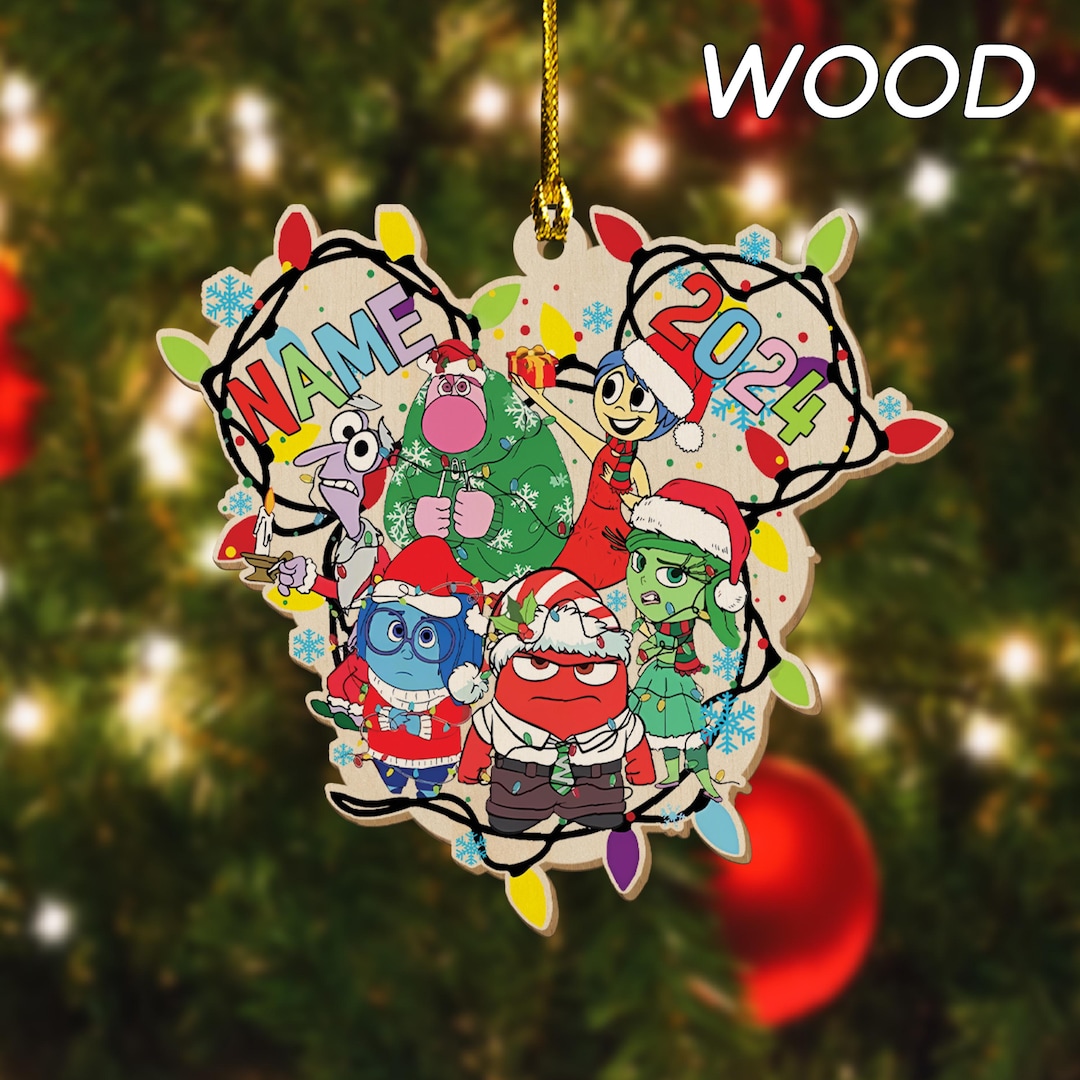 Custom Disney Inside Out Christmas Ornament, It's Okay to Feel All the ...