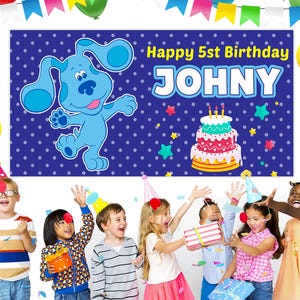 Blue's Clues Birthday Banner, Blues Clues Backdrop Birthday Party, Blues Clues Party Supplies ...