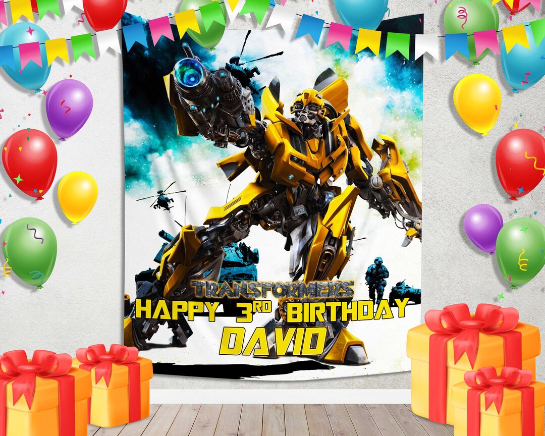 Bumblebee Backdrop, Bumblebee Banner,bumblebee Prime Transformers ...