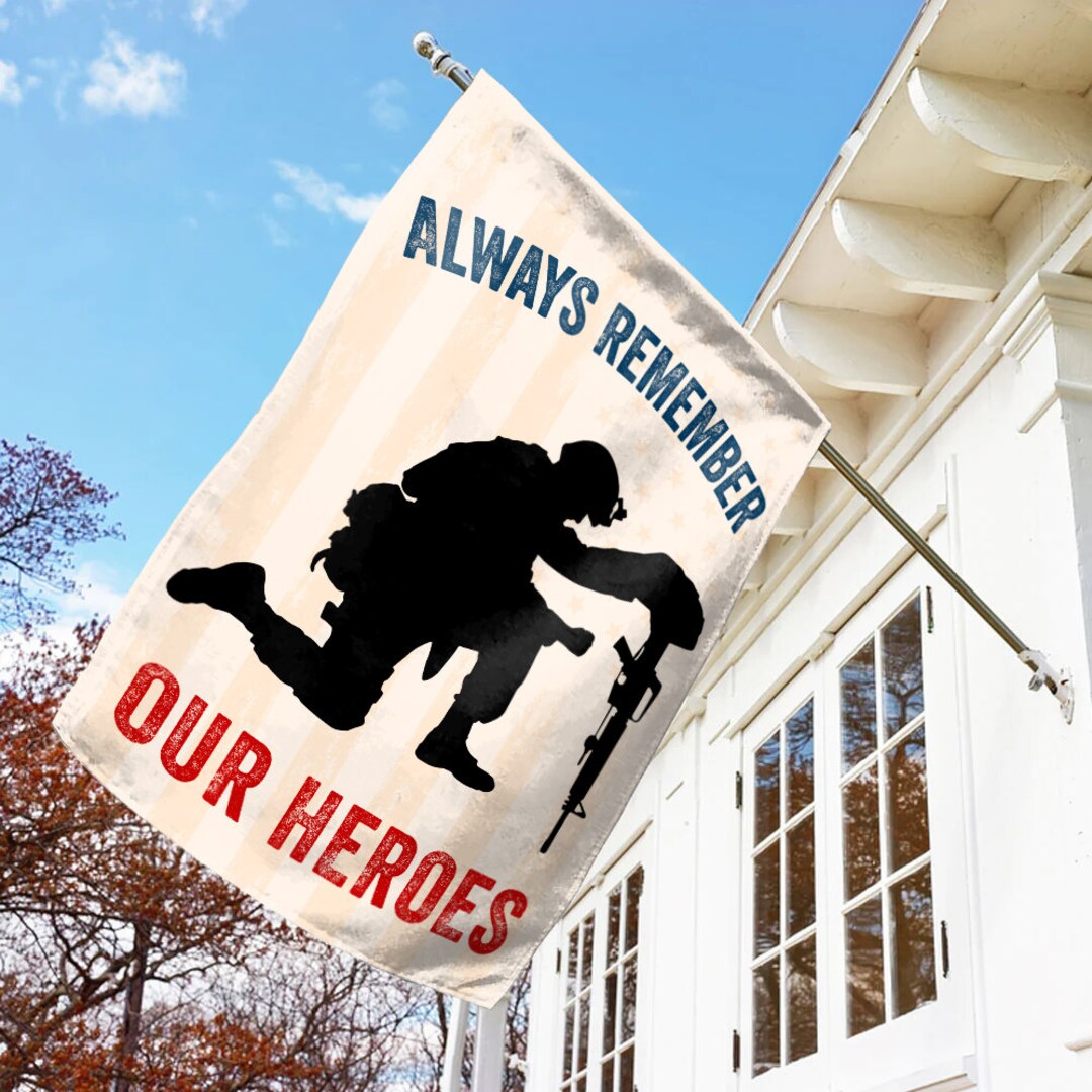 Memorial Day Patriotic Garden Flags 4th of July Independence Veterans ...