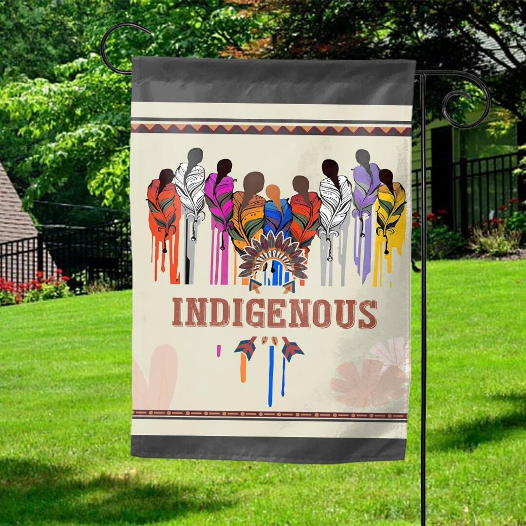 Indigenous Flag, Native American Awareness Banner, MMIW Wall Decor ...