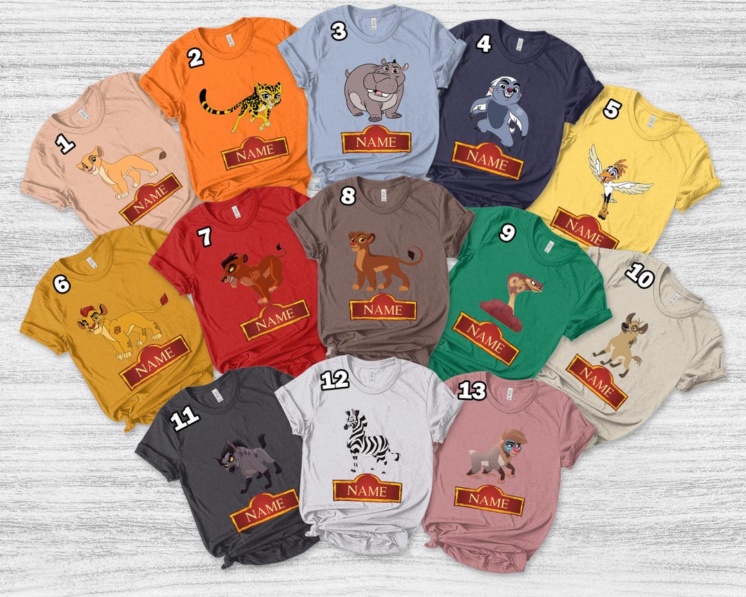 The Lion Guard Birthday Shirt/lion Guard Birthday Family Shirt/lion ...