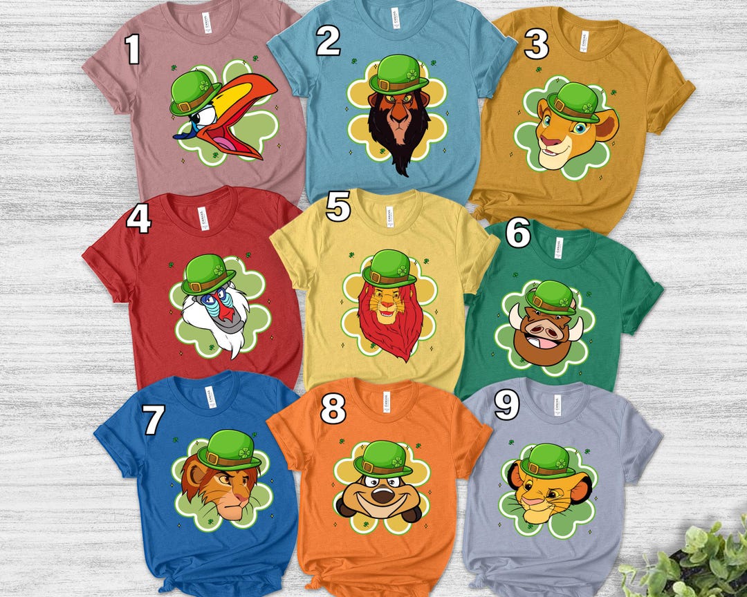 Lion King Patrick Day Shirt, Pumba and Timon Saint Patrick's Day Shirt ...