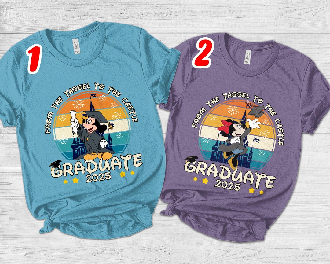 Disney Graduation 2025 Shirt, Castle Family Graduate Trip Shirt, Magic ...