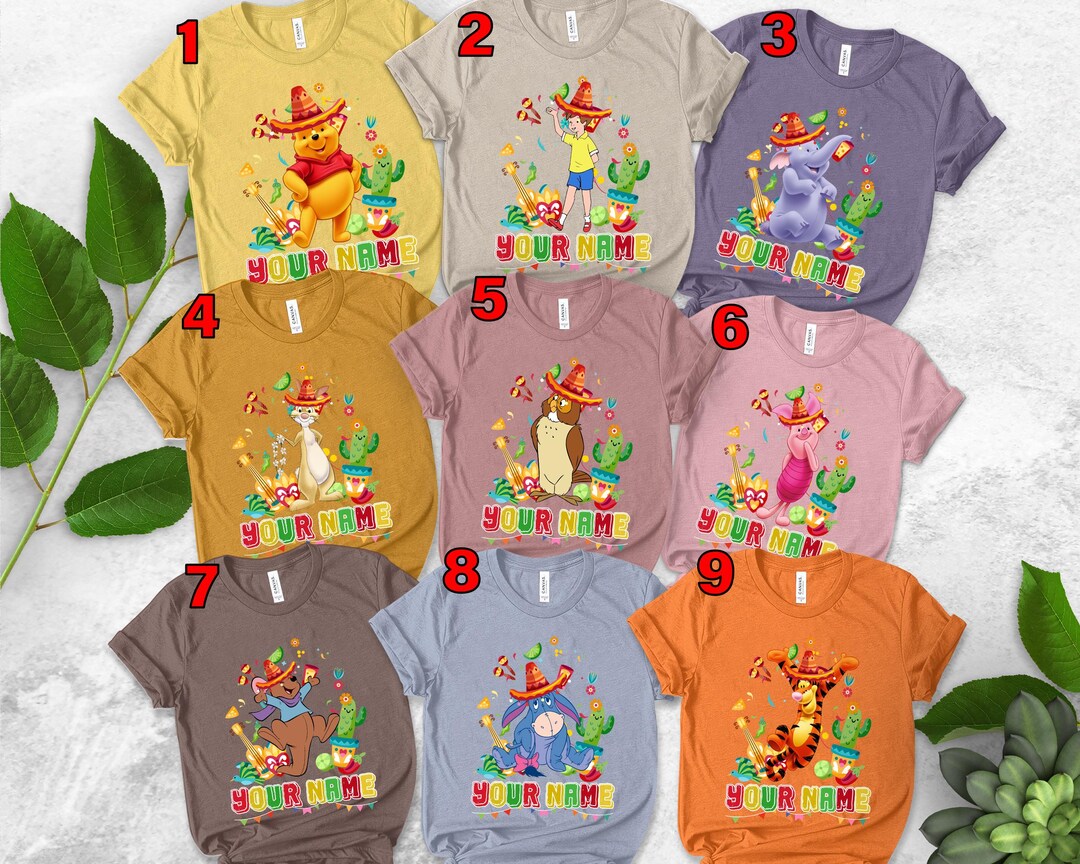 Winnie the Pooh Cinco De Mayo Shirt, Robin, Lumpy & Piglet, Disneyland ...