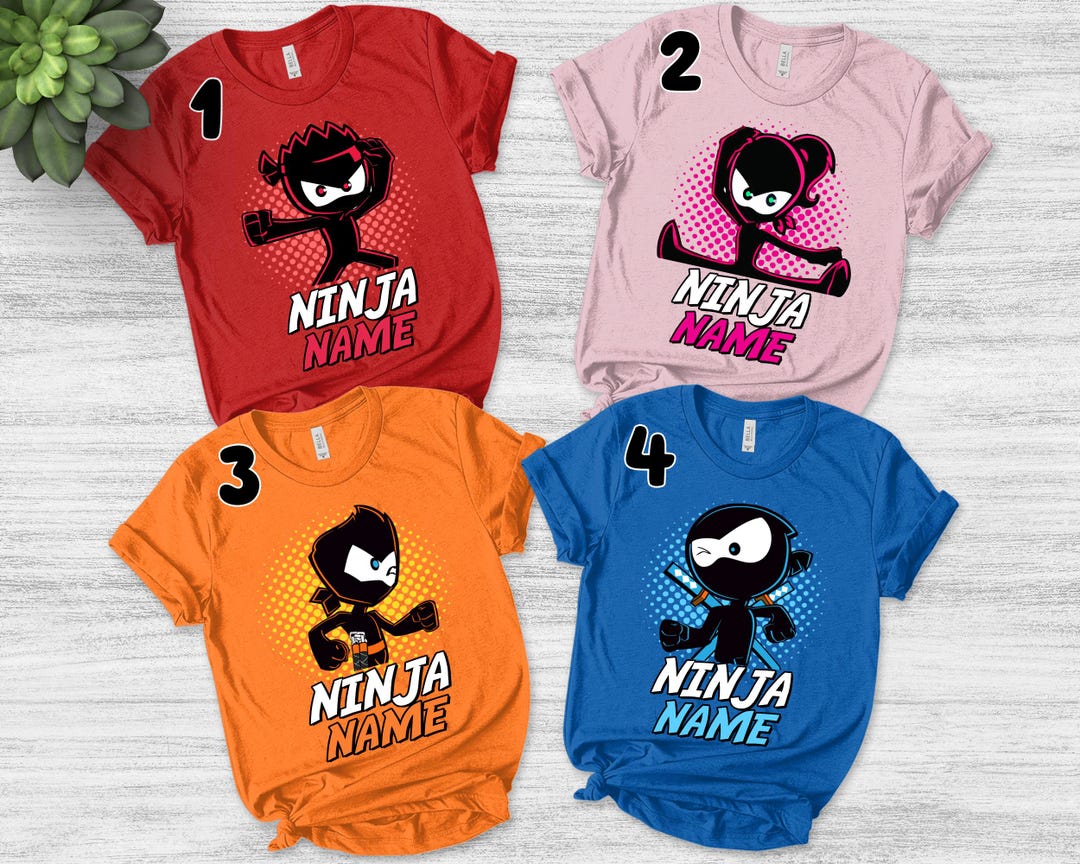 Ninja Kidz Birthday Shirt/ninja Family Birthday Shirts/personalized ...
