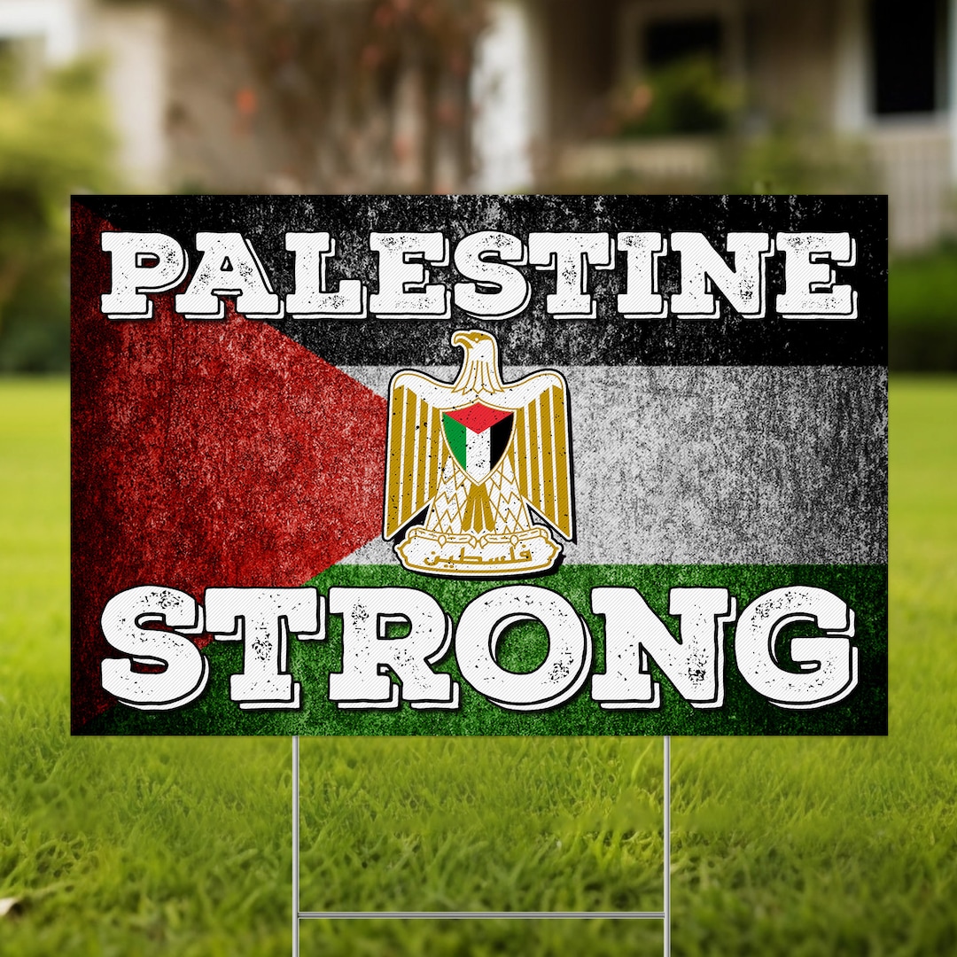 Free Palestine Yard Sign/ceasefire Now Lawn Sign/we Believe Peace Sign ...