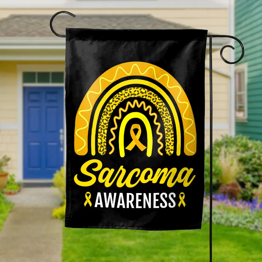 Sarcoma Awareness Rainbow Garden Flag, Sarcoma Fighter Support, Sarcoma ...