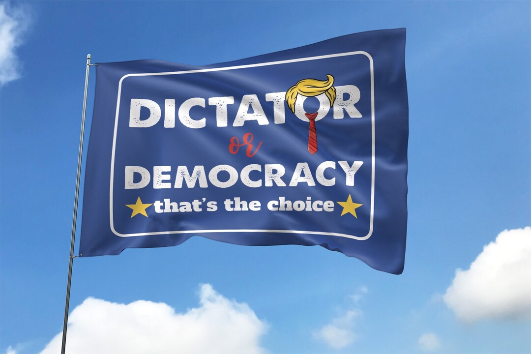 Democracy House Flag, Dictator or Democracy Flag, Printed on Both Sides ...