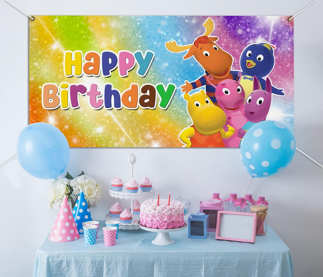 Backyardigans Birthday Banner, Personalized Backyardigans Family ...