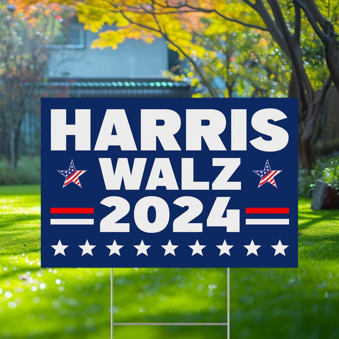 Harris Walz Sign,Kamala Harris Tim Walz President VP 2024 US Election ...