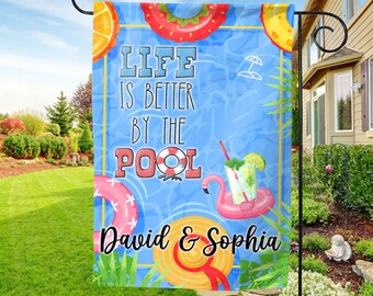 Life is Better at the Beach Personalized Garden Banner 12x18 - Etsy