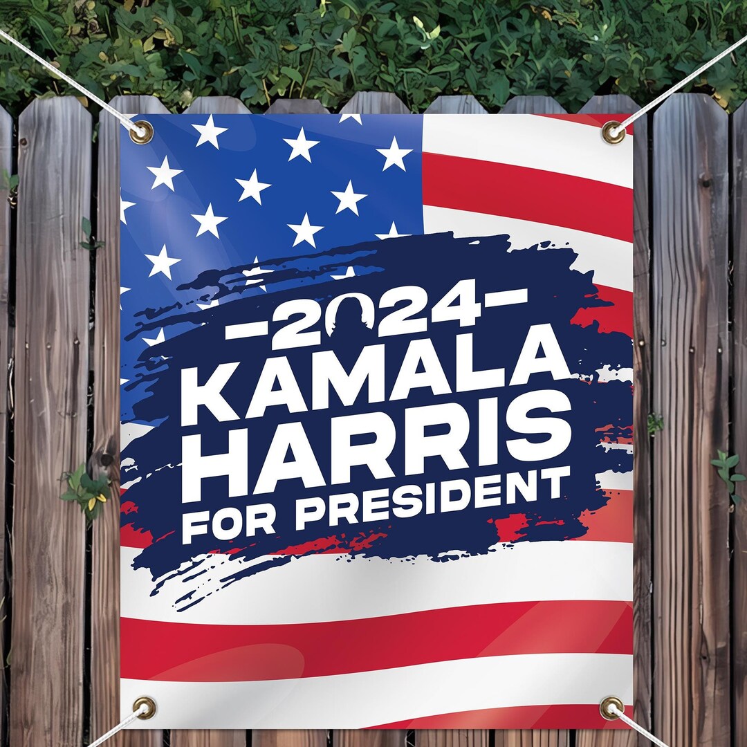 Kamala Harris for President Banner , President Kamala Harris 2024 ...