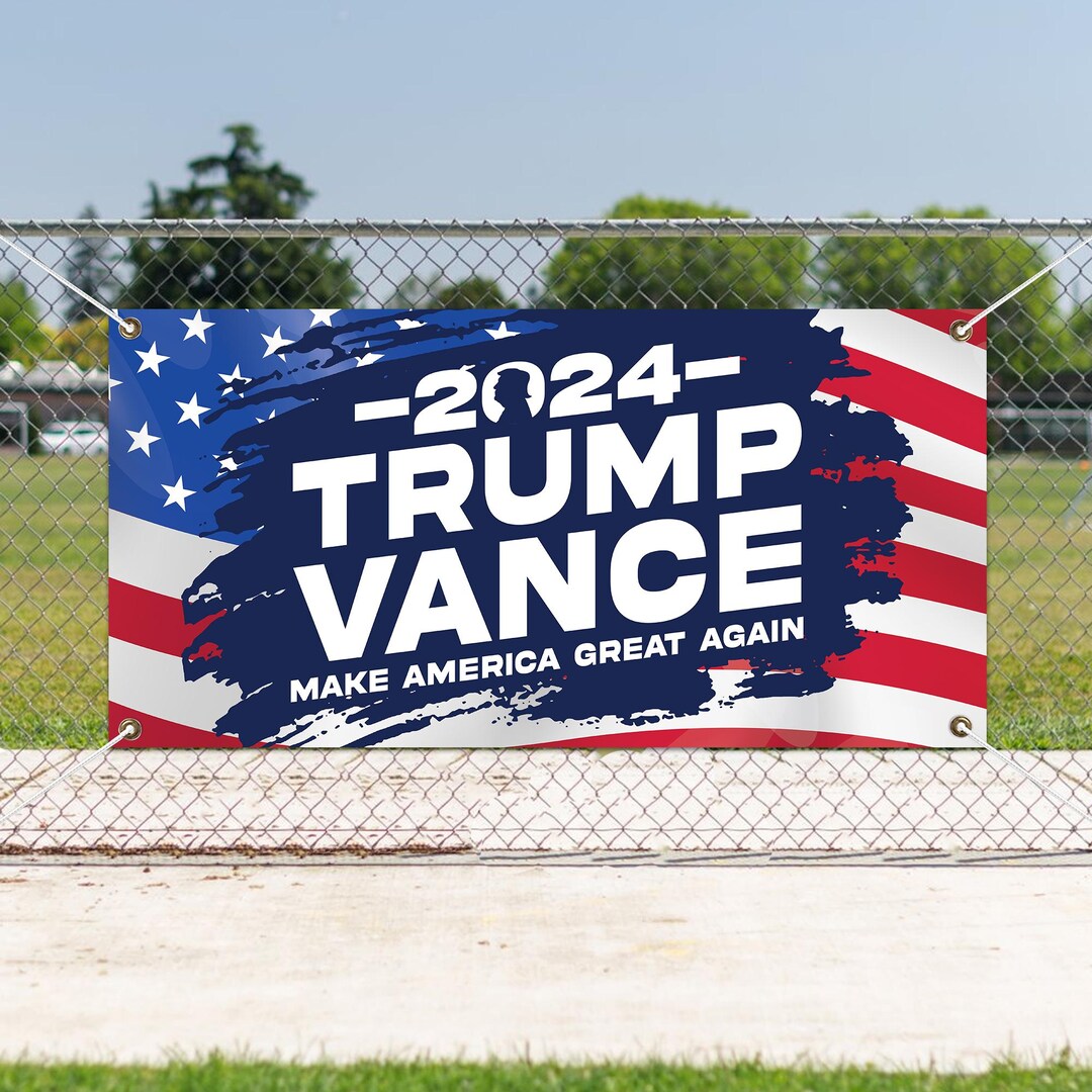 Election Rally Banner, Trump Vance for President 2025 Banner, Fun Funny ...
