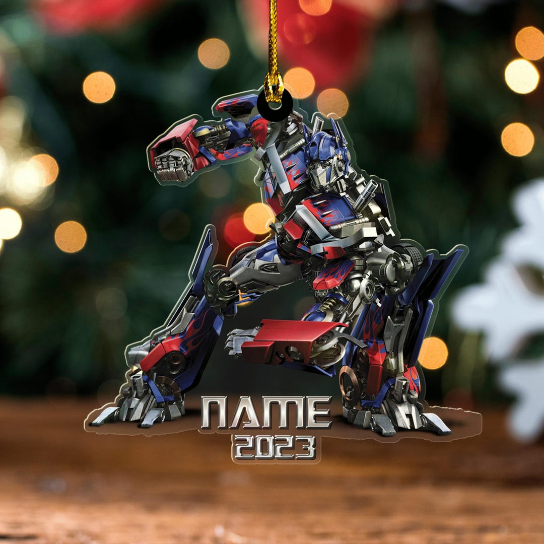 Custom Transformers Christmas Ornament, Autobot Ornament, Personalized ...