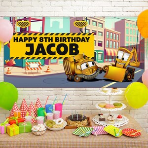 The Stinky and Dirty Show Birthday Banner, Personalized Party Backdrop ...