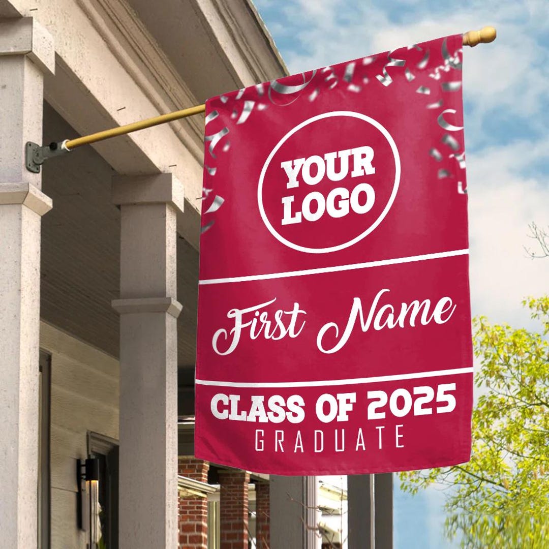 Personalized Graduation 2025 Flag, Graduate Garden Flag, Class of 2025 ...