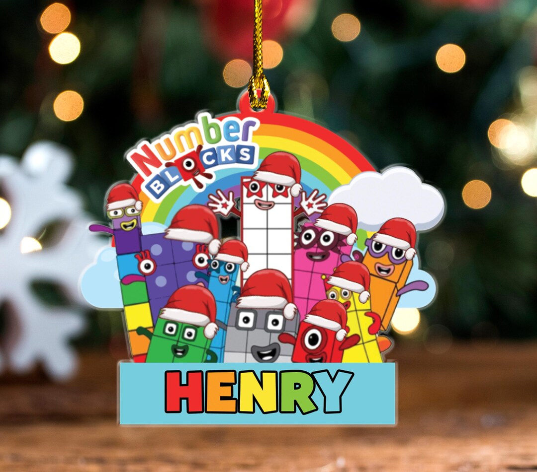 Personalized Numberblocks Cutout Ornament/numberblocks Christmas ...