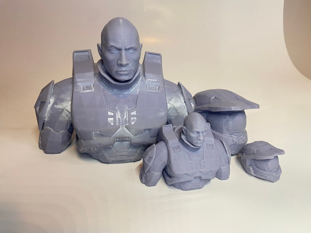 Master Chief Dwayne the Rock Johnson 3D Printed - Etsy