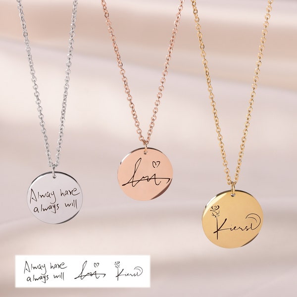 Handwriting Necklace - Etsy