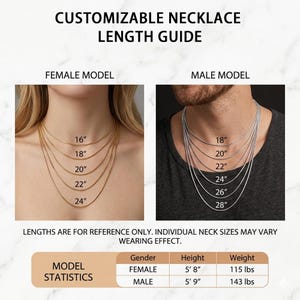 Waterproof Titanium Steel Chain Necklace for Men Women, Tarnish Free ...