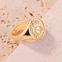 Custom Wax Seal Family Signet Ring, Custom Family/university Crest ...