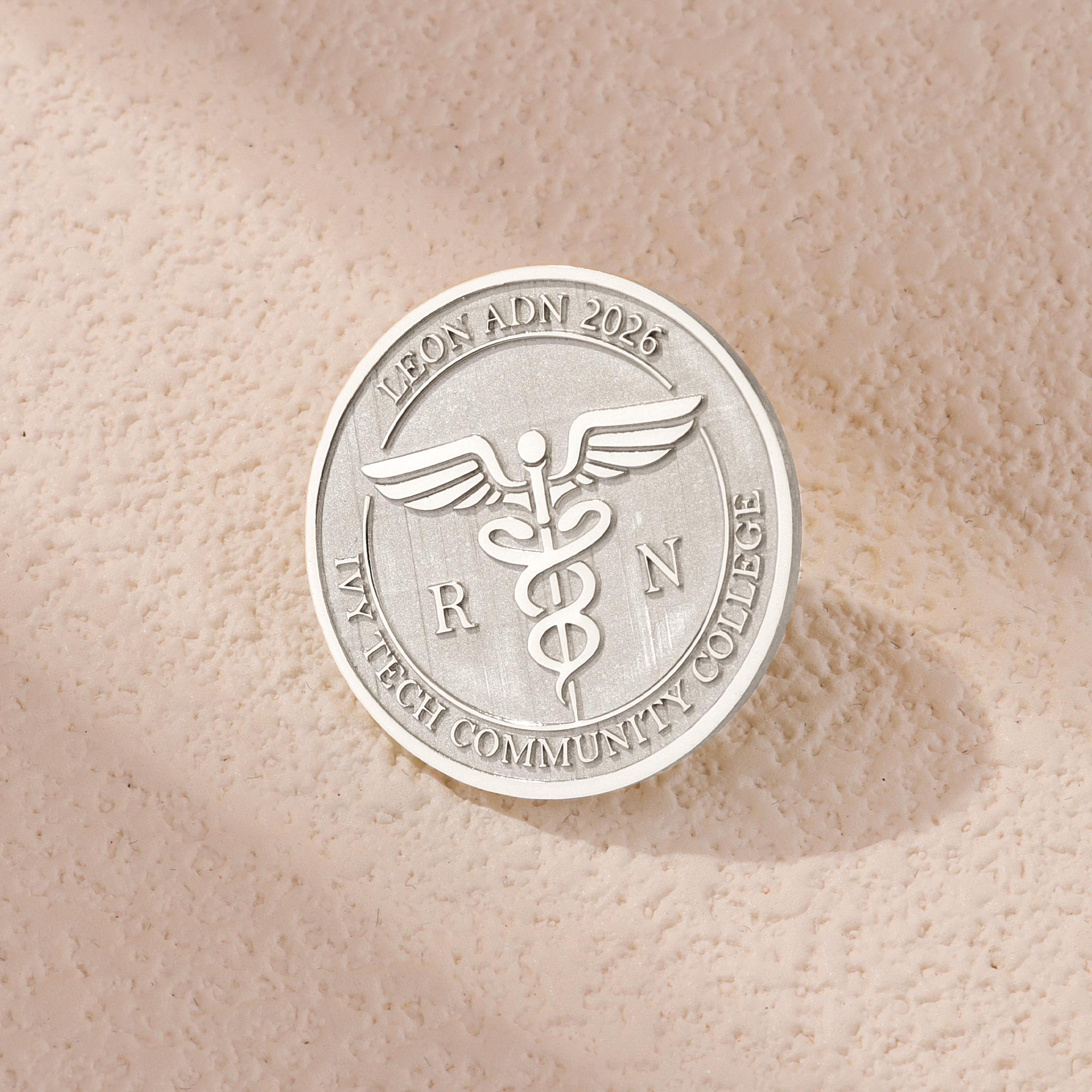 Custom Nursing Pinning Ceremony Pin, Personalized RN BSN Gift for Nurse ...