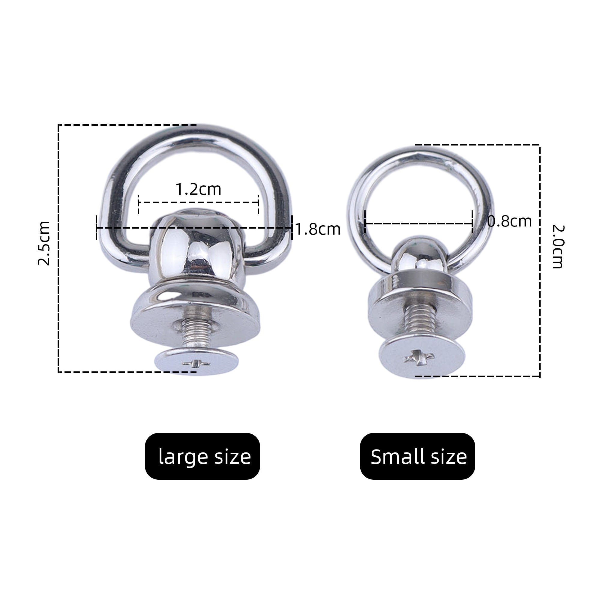 10 Chicago Screw Link Rivets With O Ring, Leather Connecting Rivets for ...