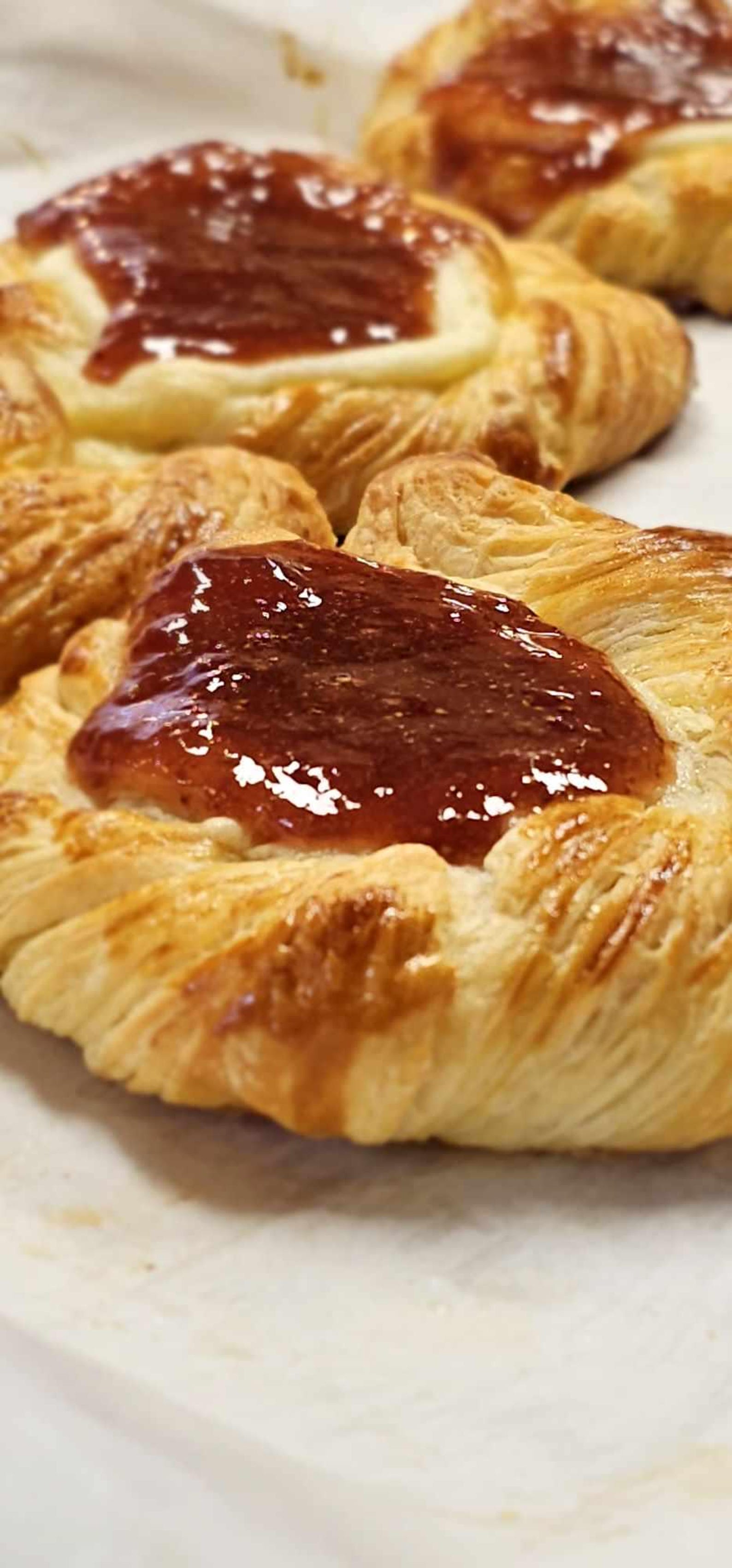 Danish Pastry Recipe: Jam & Cheese Custard - Etsy