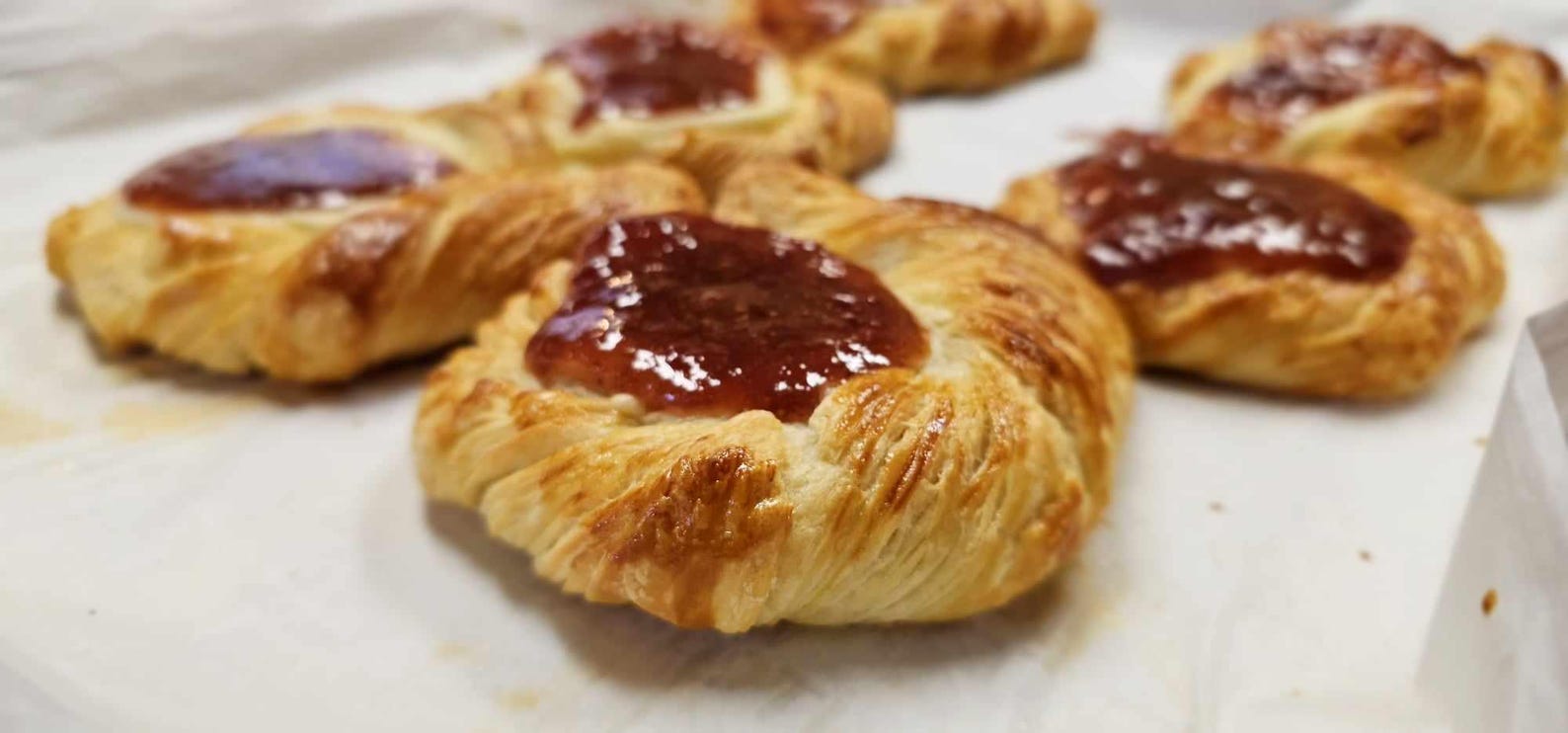 Danish Pastry Recipe: Jam & Cheese Custard - Etsy