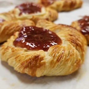 Danish Pastry Recipe: Jam & Cheese Custard - Etsy