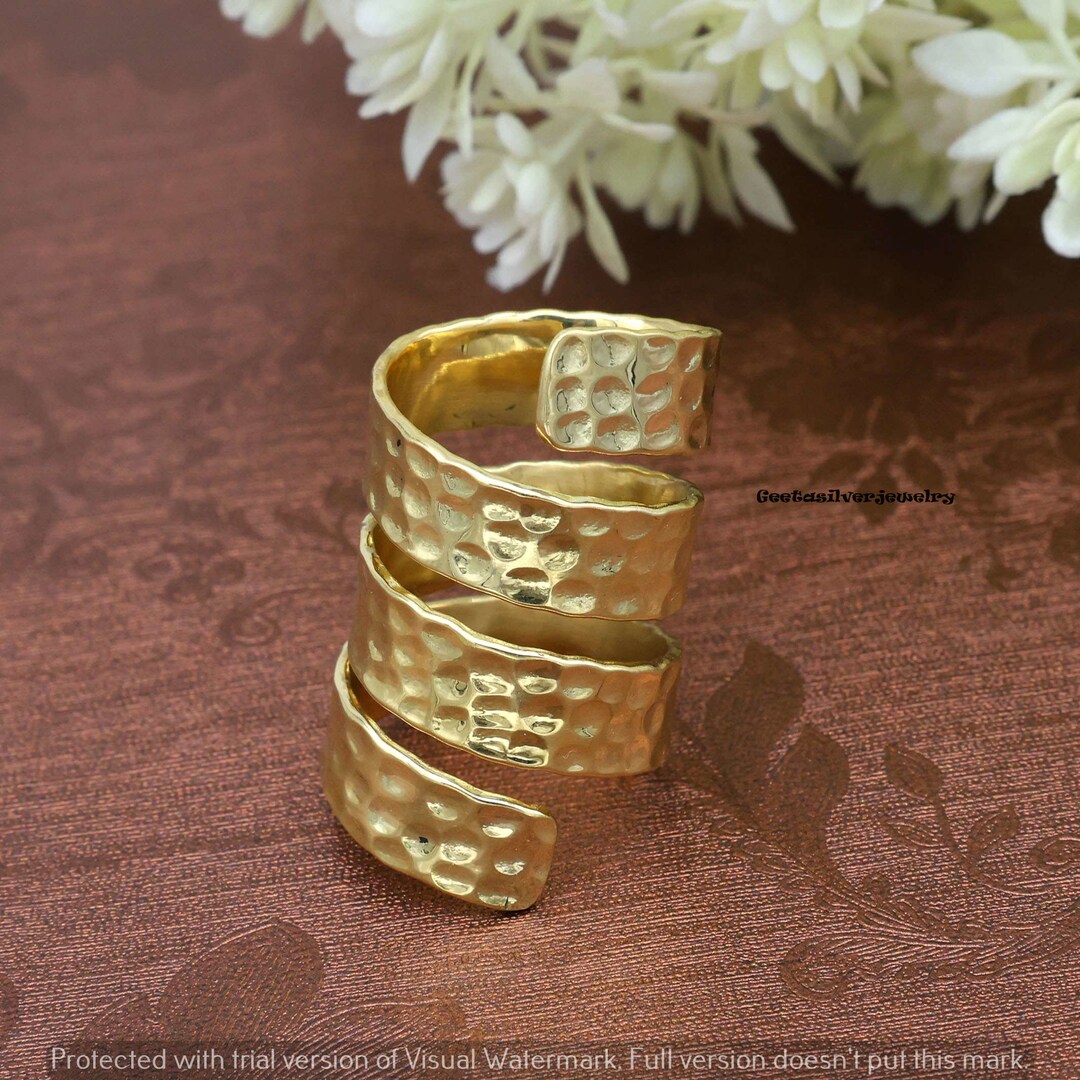 Arthritis Finger Splint Adjustable Solid Sterling Silver 925 or Yellow ...