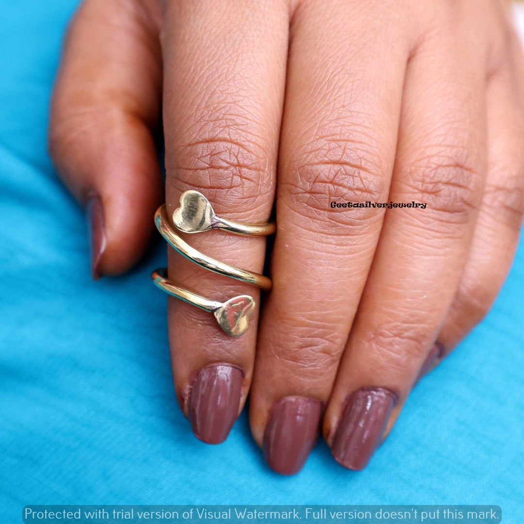 Arthritis Finger Splint Adjustable Sterling Silver 925 or Yellow Bronze ...