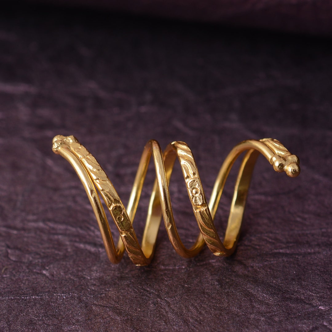 Arthritis Finger Splint for Both Joints Ring Adjustable Brass, Trigger ...