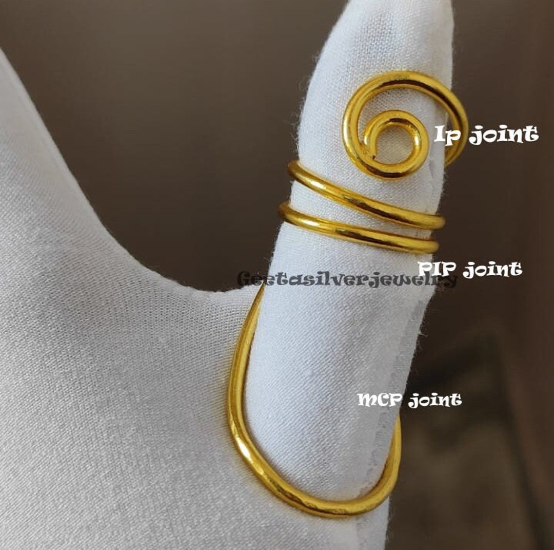 Thumb Splint MCP Dainty Brass Ring, MCP Hyperextension Splint ...