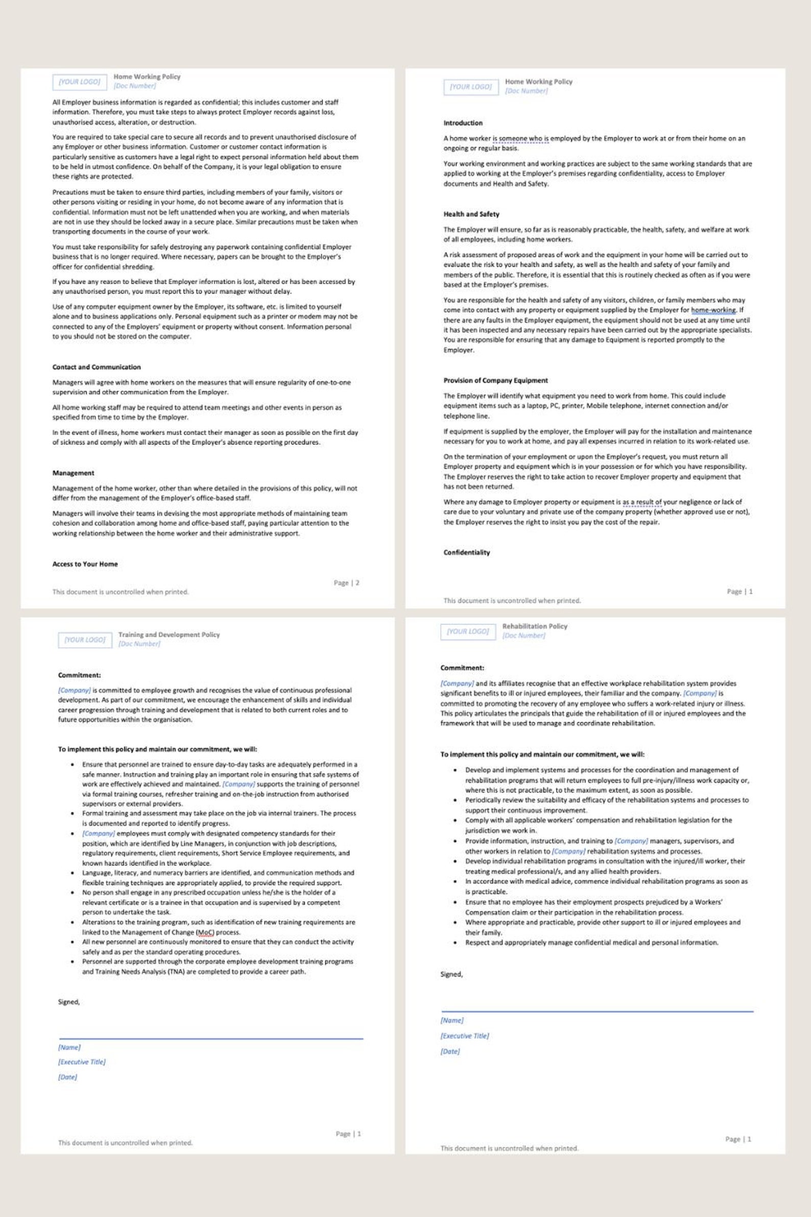 Policy Bundle 17 POLICIES - Etsy
