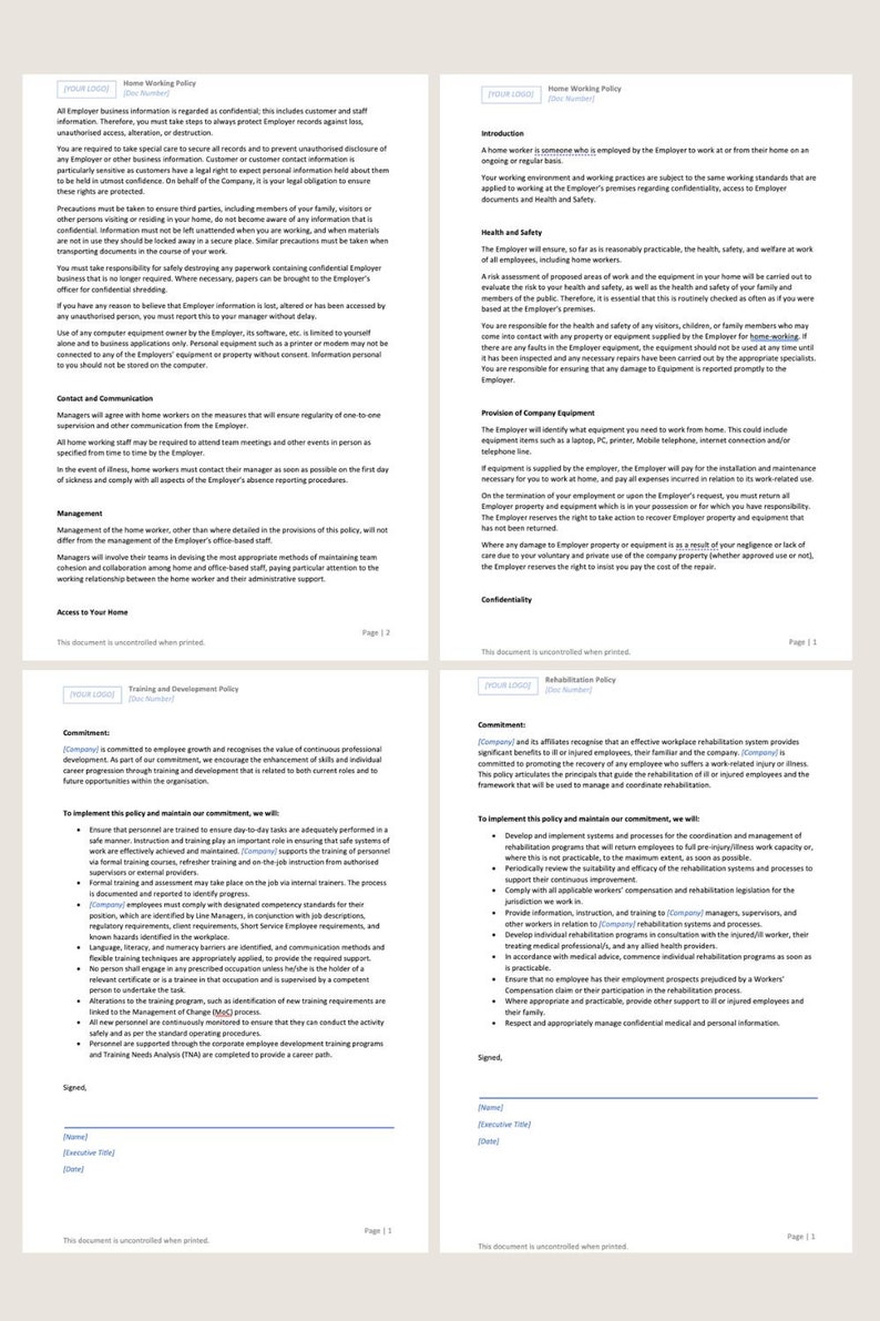 Policy Bundle! 17 POLICIES! - Etsy