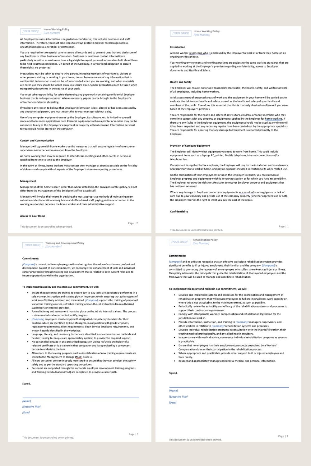 Policy Bundle! 17 POLICIES! - Etsy