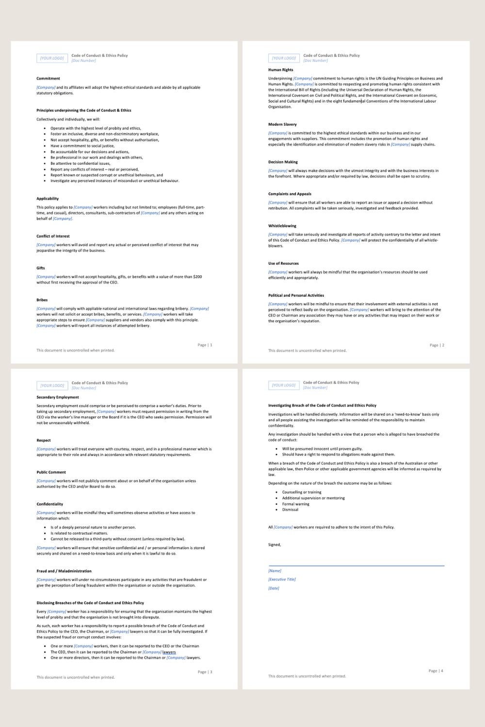 Policy Bundle! 17 POLICIES! - Etsy