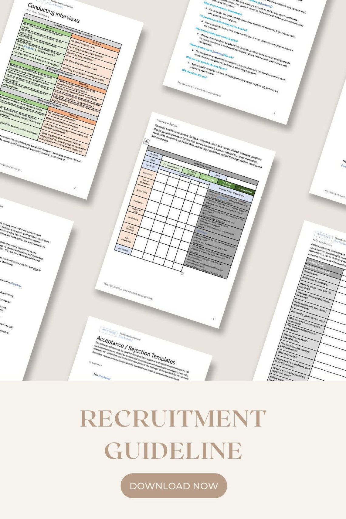 Complete HR Basics Bundle Human Resources Business Templates - Etsy