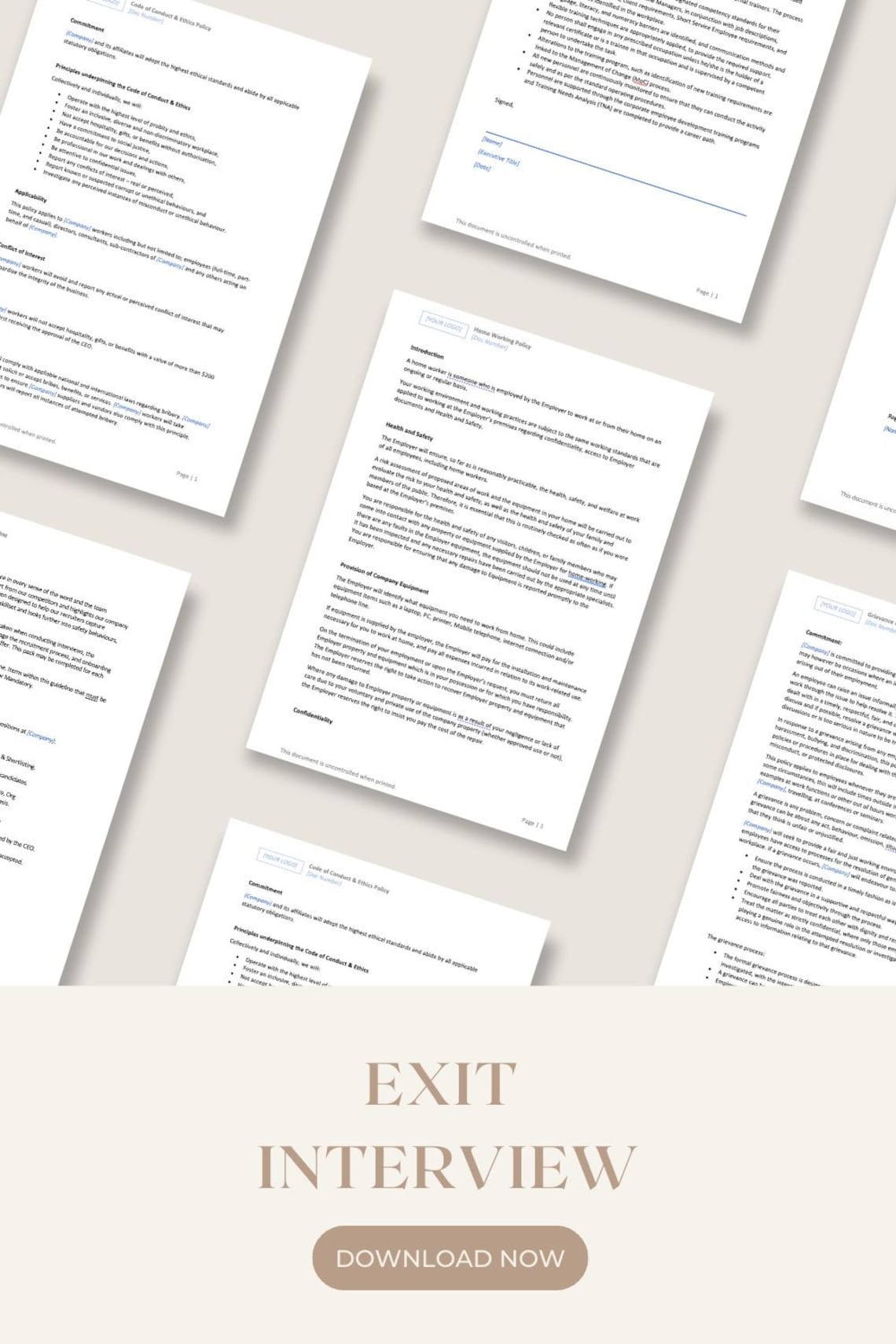 Complete HR Basics Bundle Human Resources Business Templates - Etsy