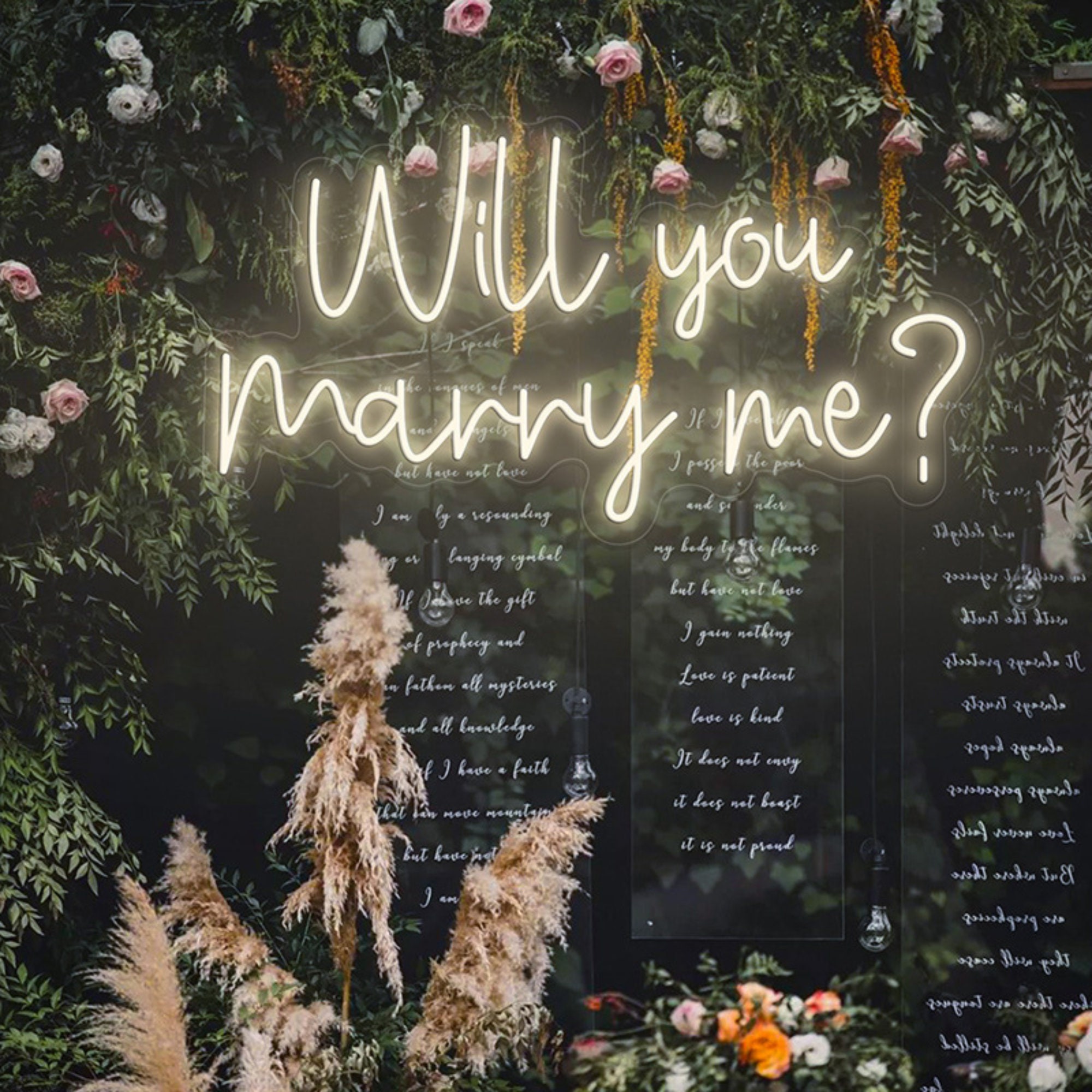 Will You Marry Me Engagement Party Backdrop Decoration Personalized ...