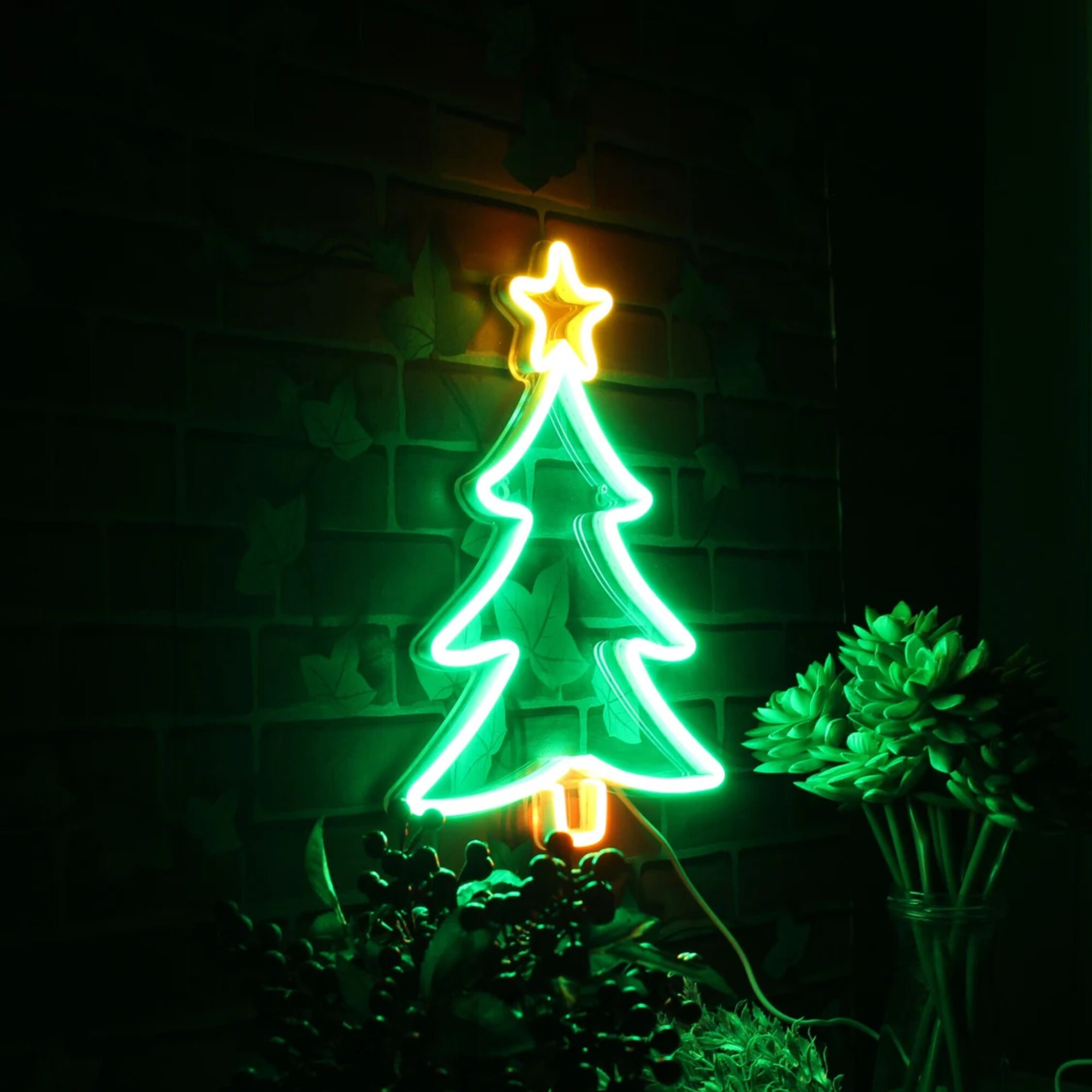 Merry Christmas Neon Sign Merry Christmas Shop Signage Christmas Decor ...