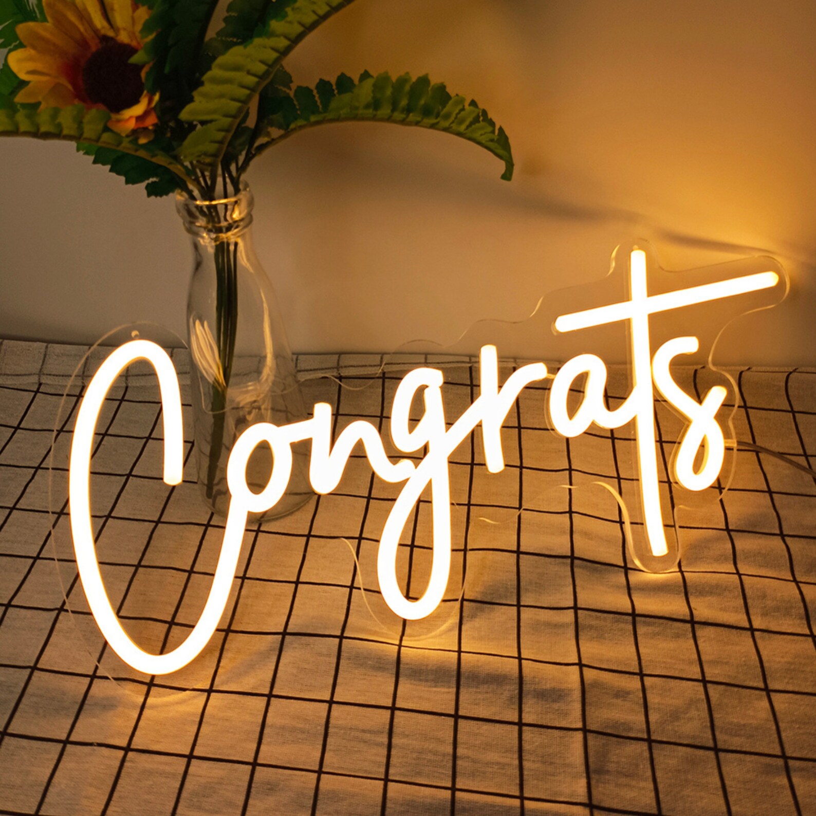 Congrats Neon Sign Custom Graduation Decor Personalized Gifts Custom ...