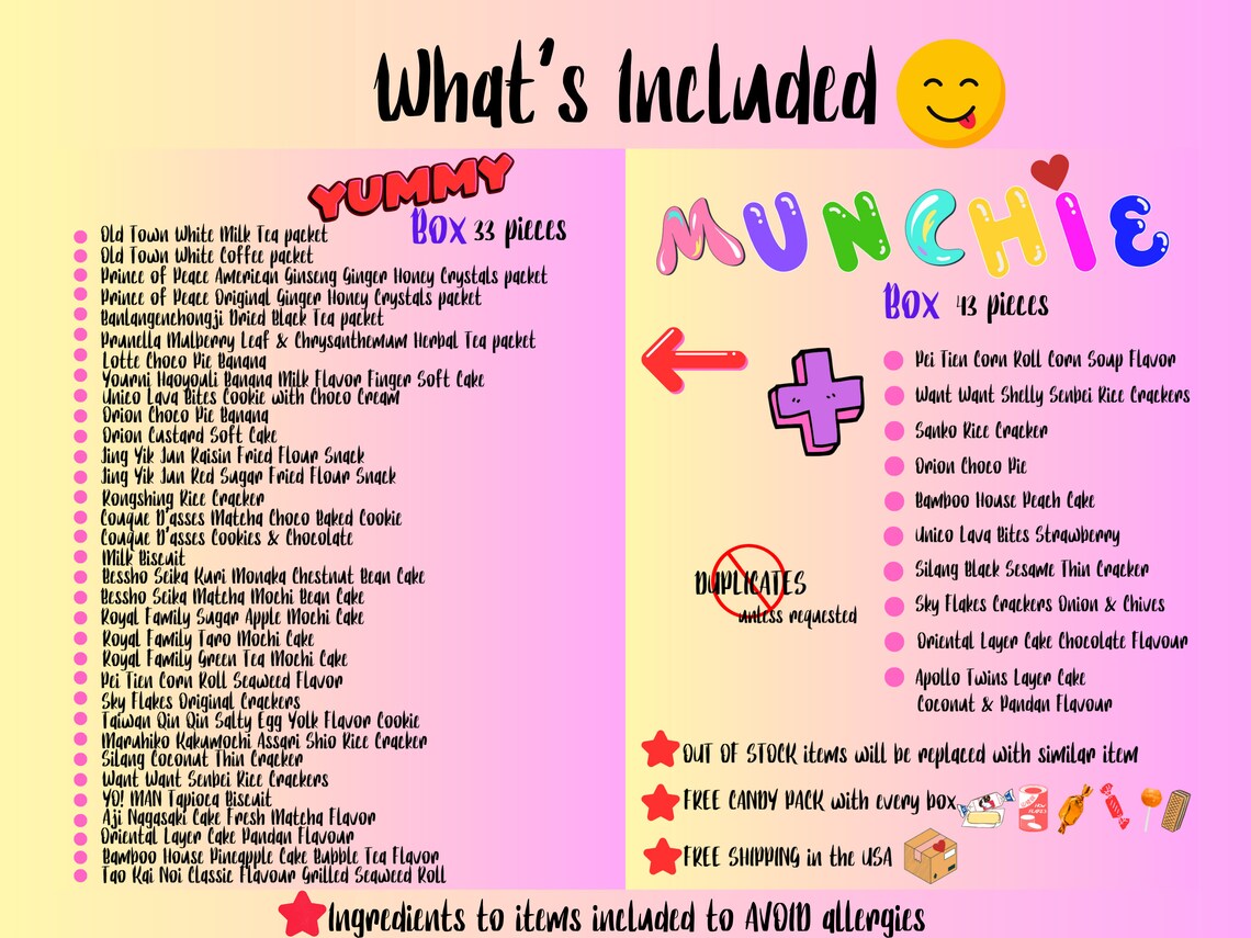 Asian Snack Box / 43 Pcs / Japan Korea Malaysia Taiwan Philippines ...