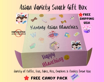 Asian Snack Box / 43 Pcs / Japan Korea Malaysia Taiwan Philippines ...