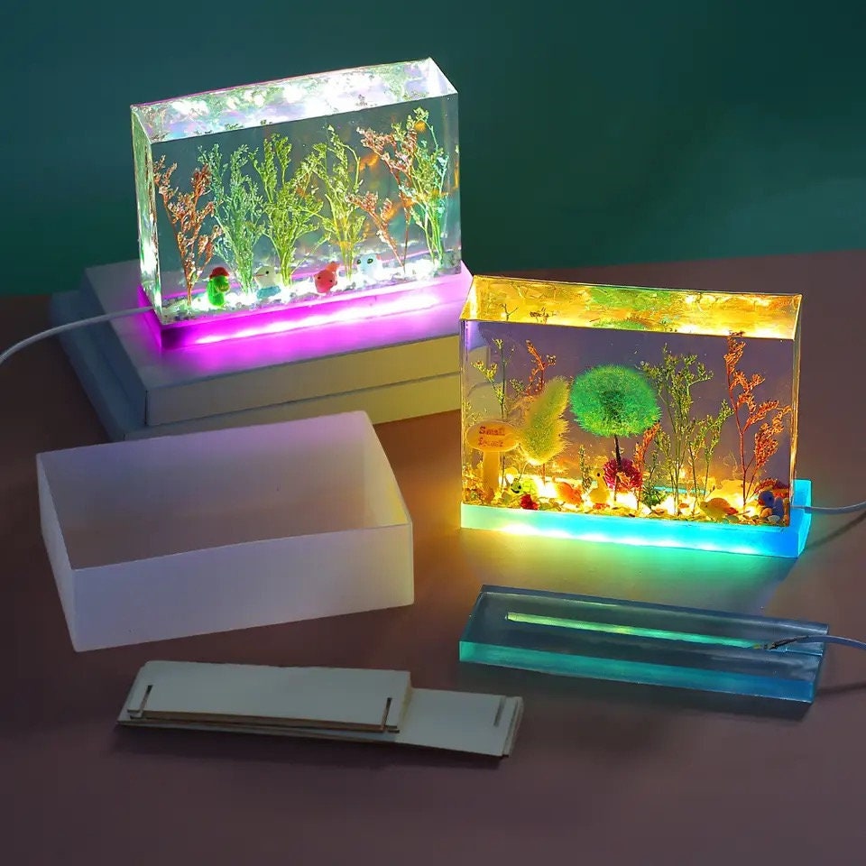 DIY RESIN LAMP Do It Yourself Resin Epoxy Lamp Handmade Personal Craft ...