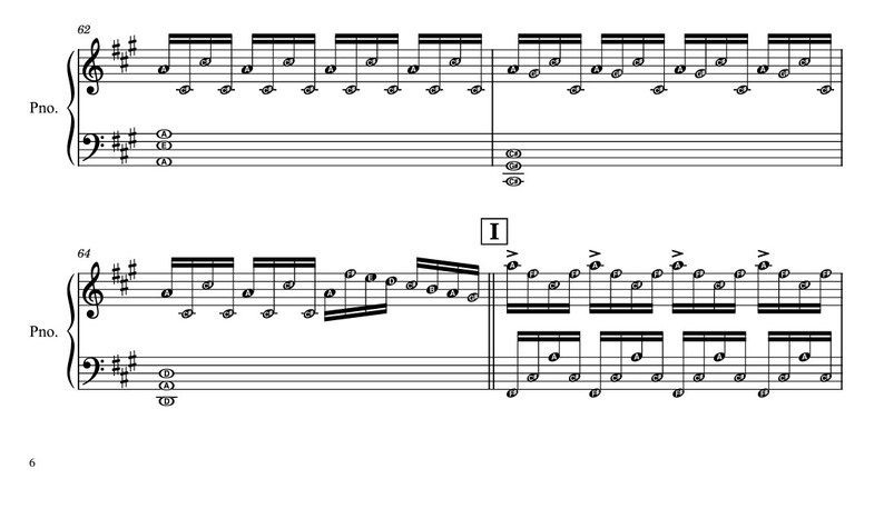 Experience (grade 6) Digital Piano Sheet and MP3 Sample - Etsy